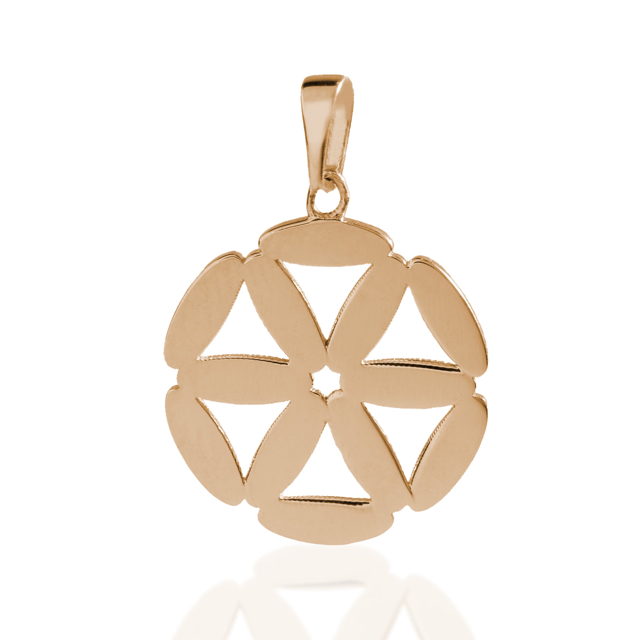 Pendant - Magdala Rosette 14k Gold – Magdala Gift Shop Pendant - Magdala Rosette 14k Gold – Magdala Gift Shop