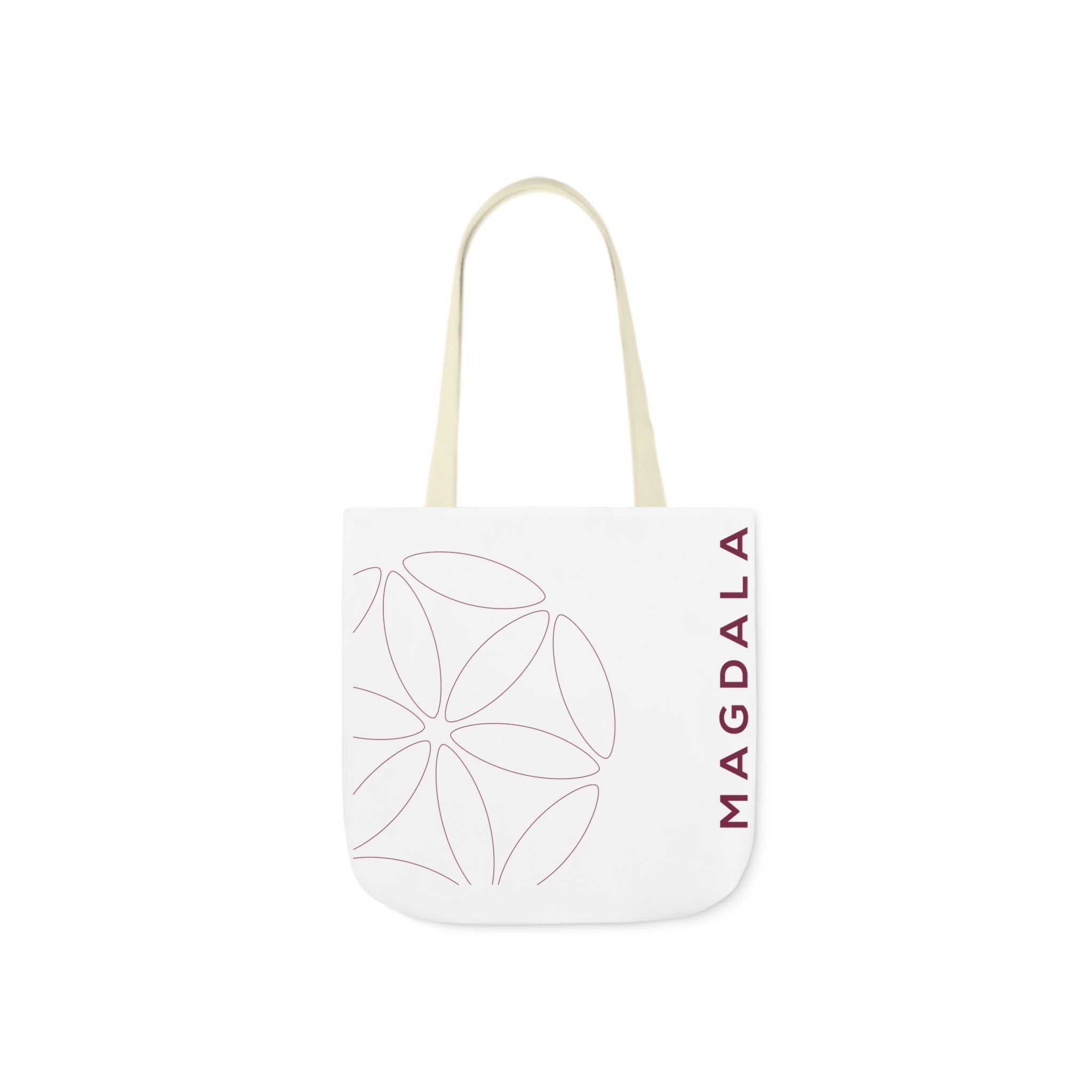 Tote Bag - Canvas Magdala Design - Colored Strap – Magdala Gift Shop