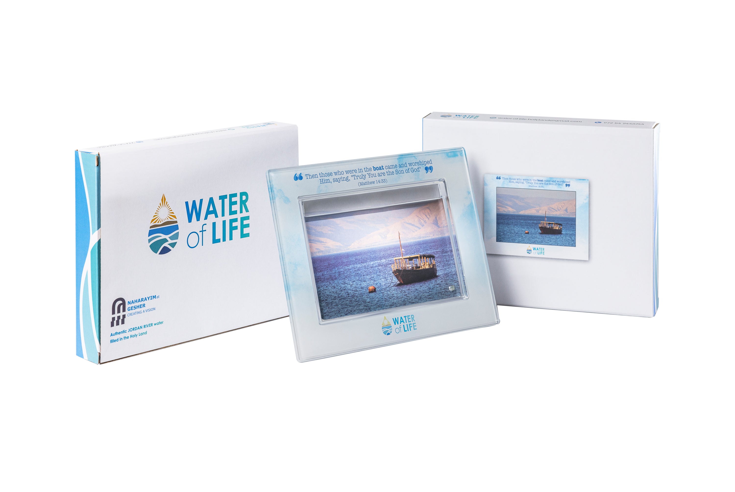 Picture Frame - "Water of Life" with Jordan River Water – Magdala Gift Shop